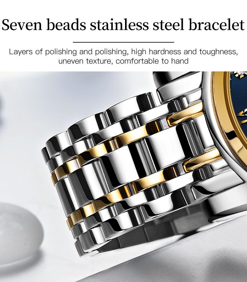 Olevs Men's Watch 2858 - 41mm, Quartz Watch, 7 Colors | Olevsstore.com