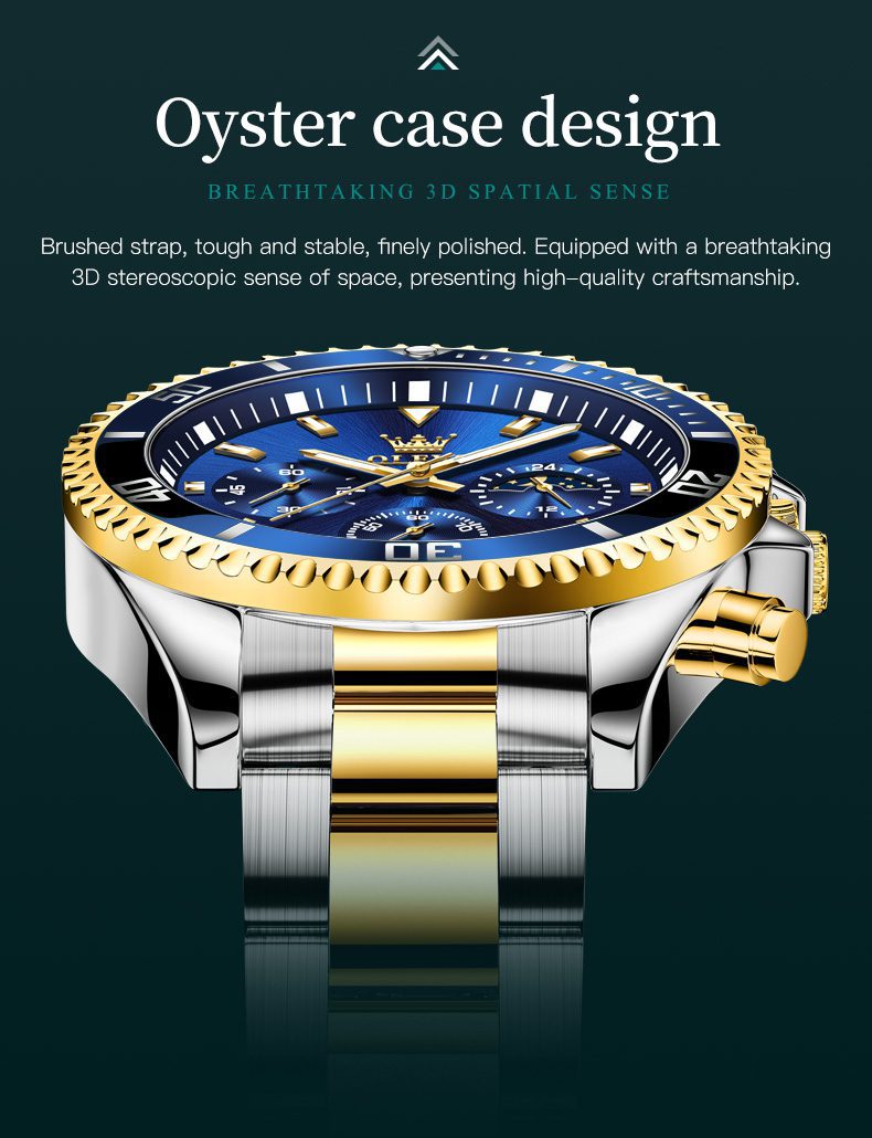 Olevs Men's Watch 2870 - 42.5mm, Quartz Watch, 7 Colors | Olevsstore.com