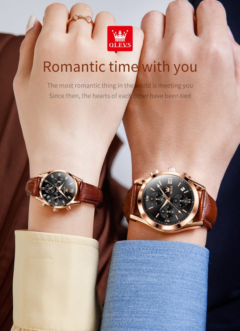 Olevs Couple Watch 5523 - Olevsstore.com