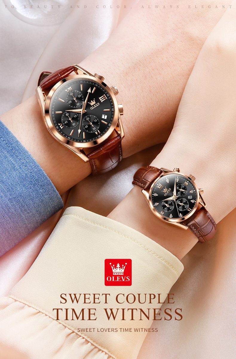 Olevs Couple Watch 5523 - Olevsstore.com