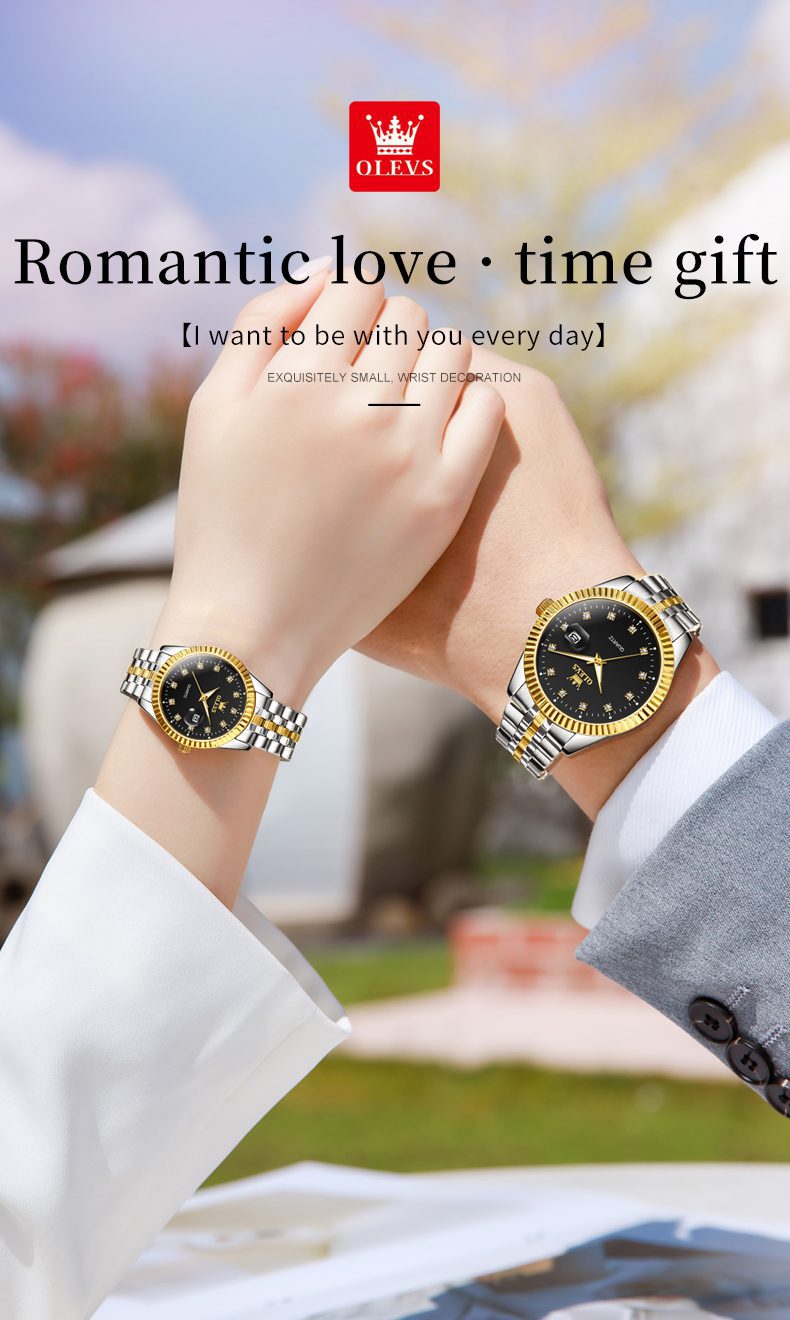 Olevs Couple Watch 5526 - Olevsstore.com