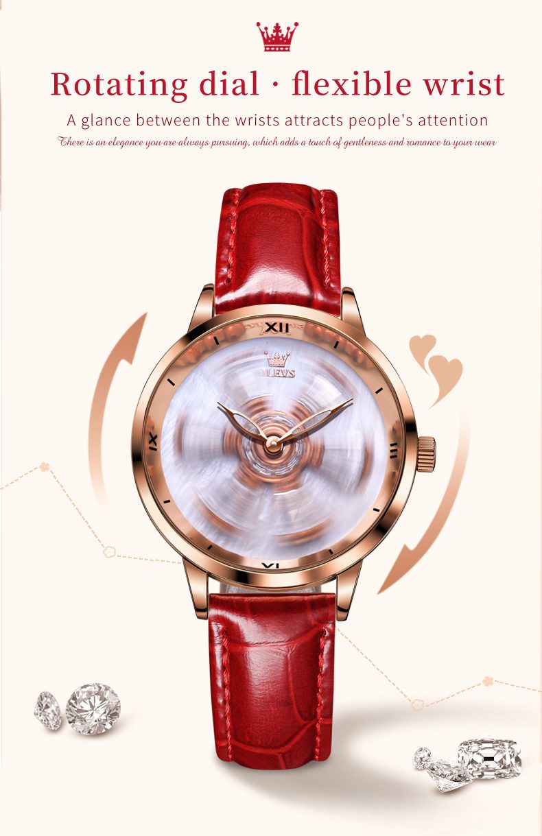 Olevs Women's Watch 5579 - 36mm, Quartz Watch, 4 Colors | Olevsstore.com