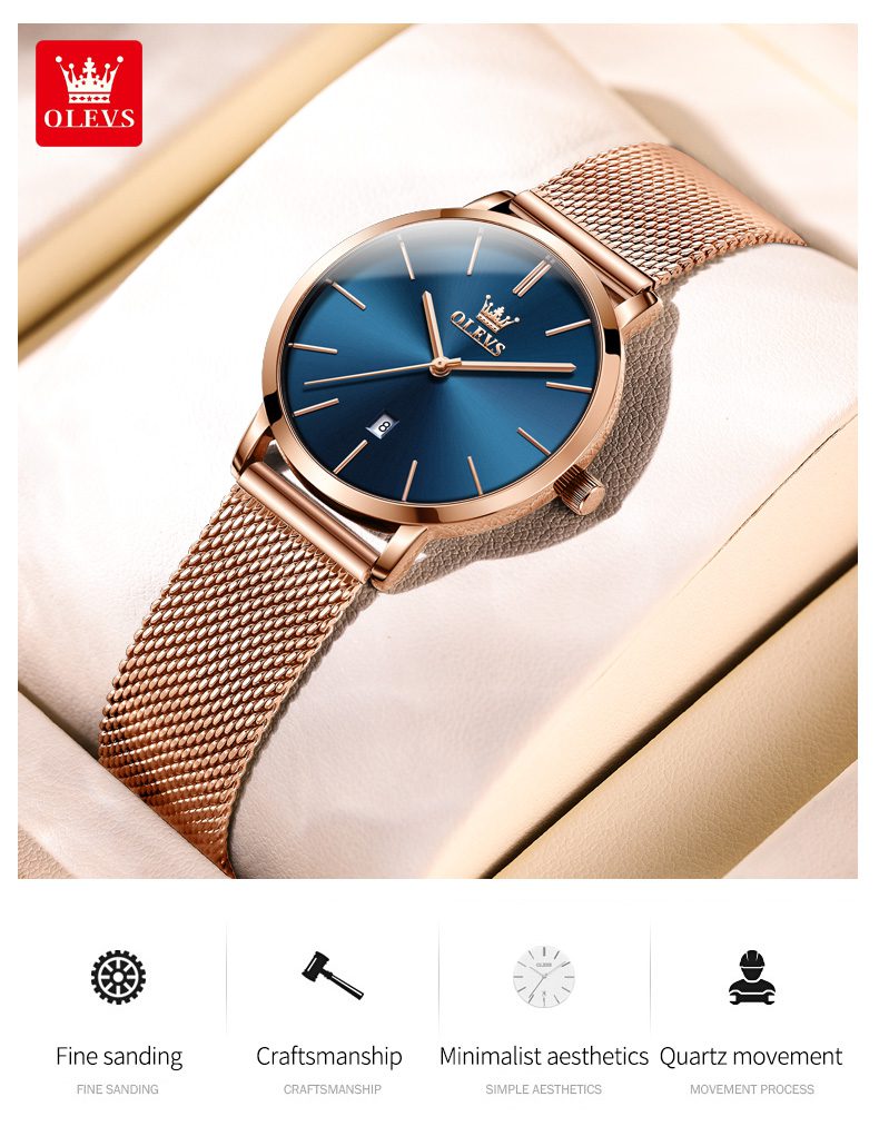Olevs Women's Watch 5869 - 33mm, Quartz Watch, 4 Colors | Olevsstore.com