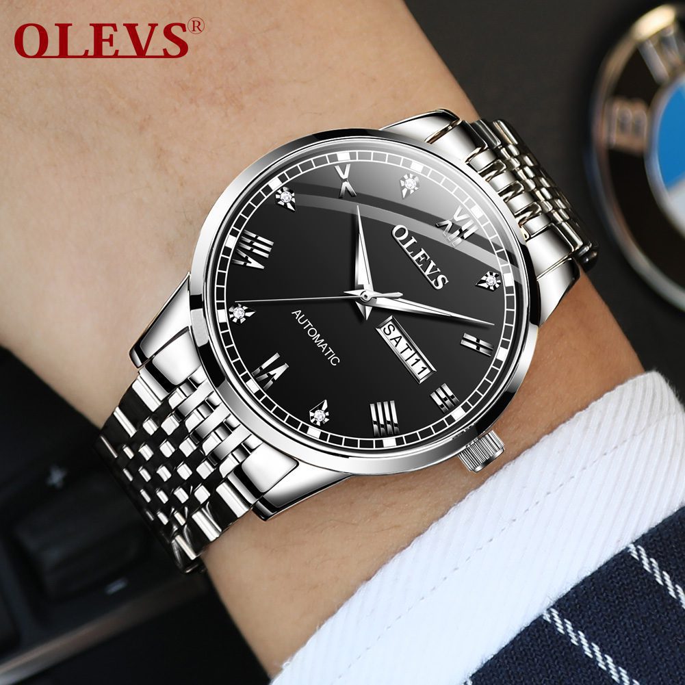 Olevs Men's Watch 6602 - 40mm, Mechanical Watch, 9 Colors | Olevsstore.com