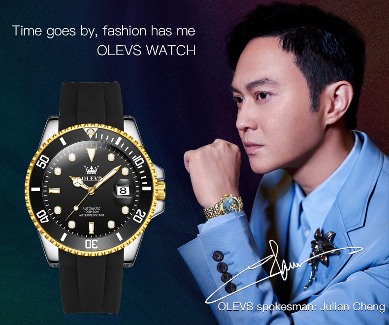 Olevs Men's Watch 6650J - 41mm, Mechanical Watch, 5 Colors | Olevsstore.com