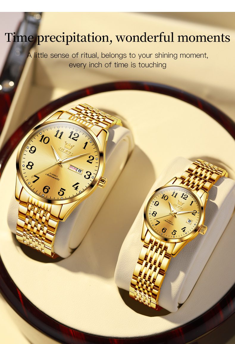 Olevs Couple Watch 6666 - Olevsstore.com