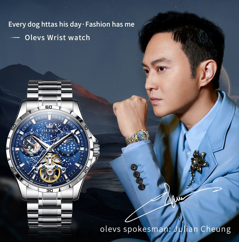 Olevs Men's Watch 6689 - 42mm, Mechanical Watch, 8 Colors | Olevsstore.com