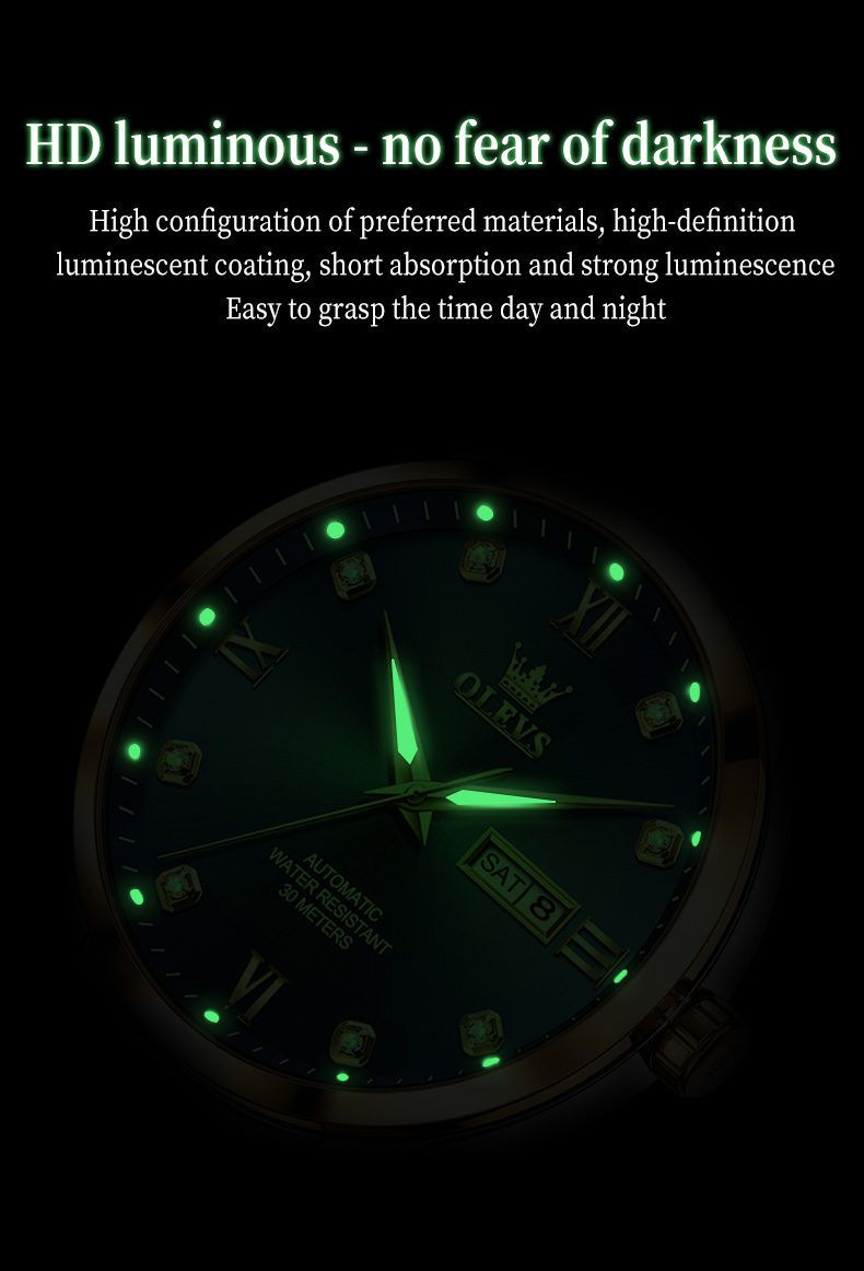 Olevs Men's Watch 9946 - 42mm, Mechanical Watch, 5 Colors | Olevsstore.com