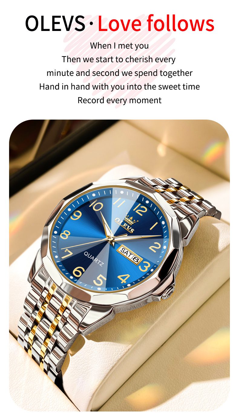 Olevs Couple Watch 9970 - Olevsstore.com